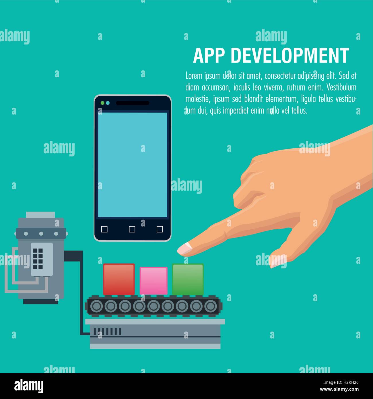 App development technology design Stock Vector Image & Art - Alamy