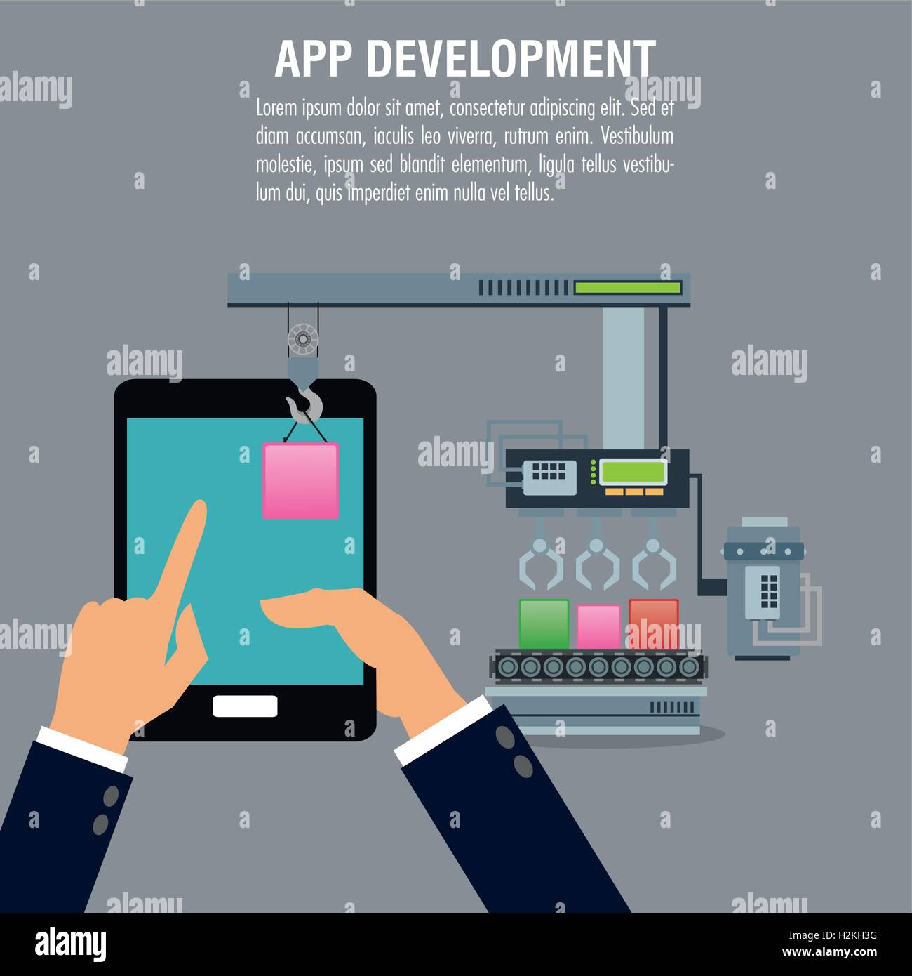 App development technology design Stock Vector Image & Art - Alamy