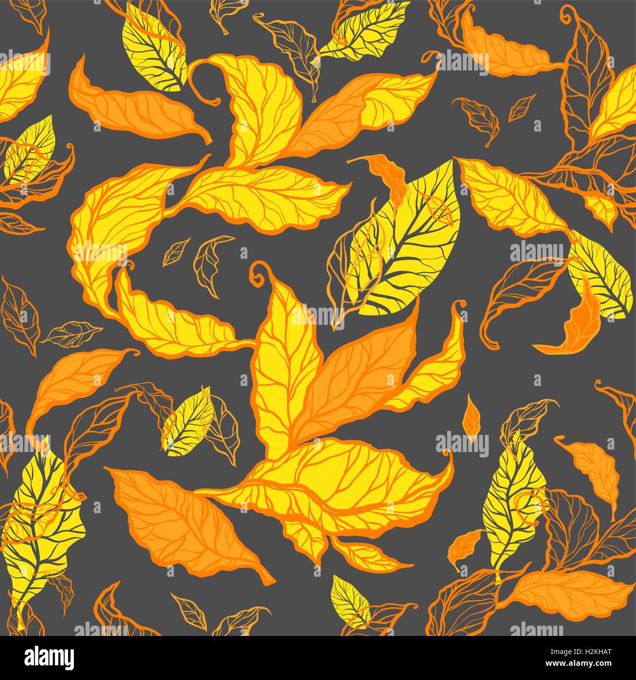 Autumn leaves seamless Stock Vector Image & Art - Alamy
