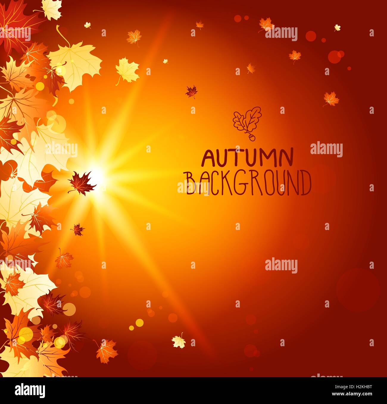 Autumn sunny background Stock Vector Image & Art - Alamy