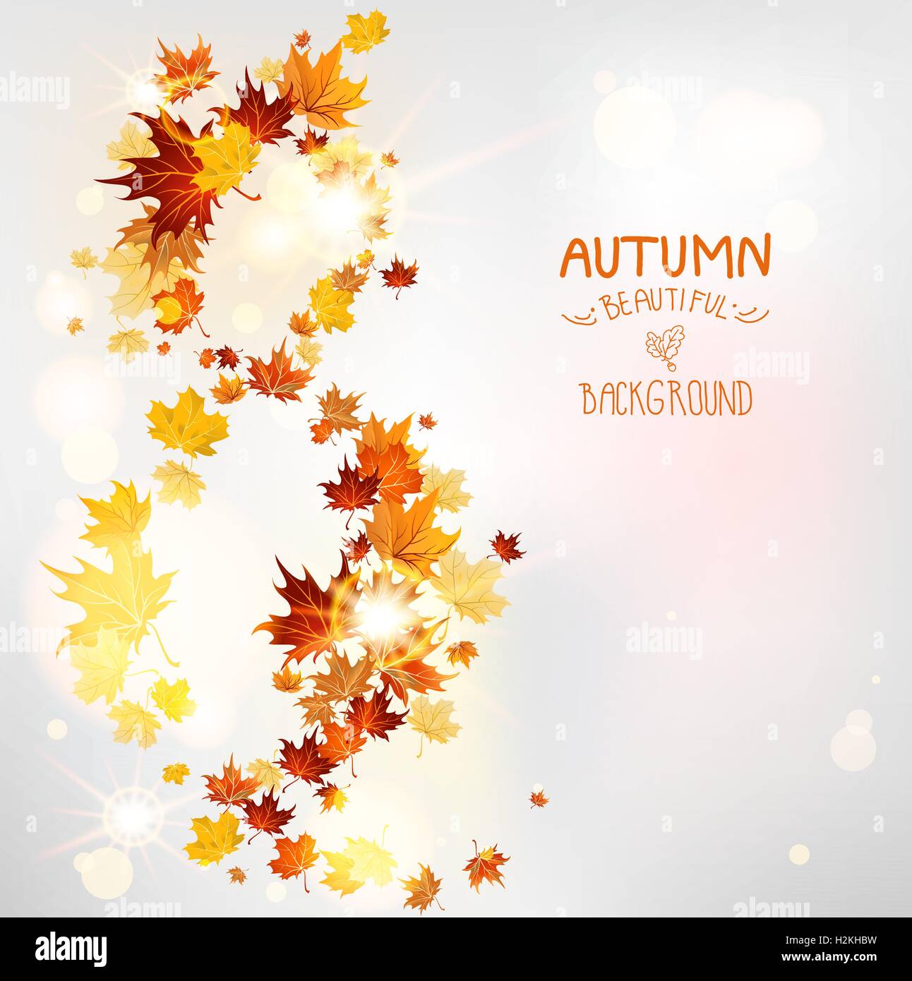 Autumn swirl of leaves Stock Vector Image & Art - Alamy