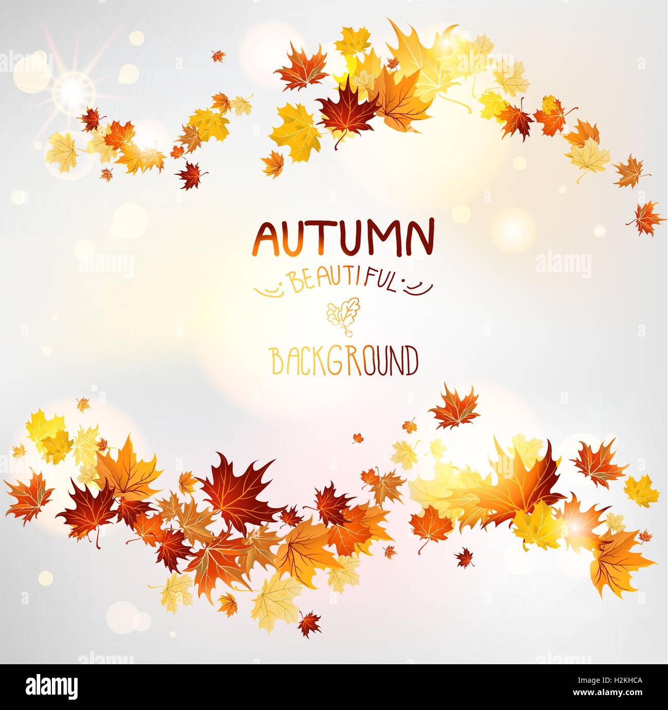 Autumn swirl of maple leaves Stock Vector Image & Art - Alamy
