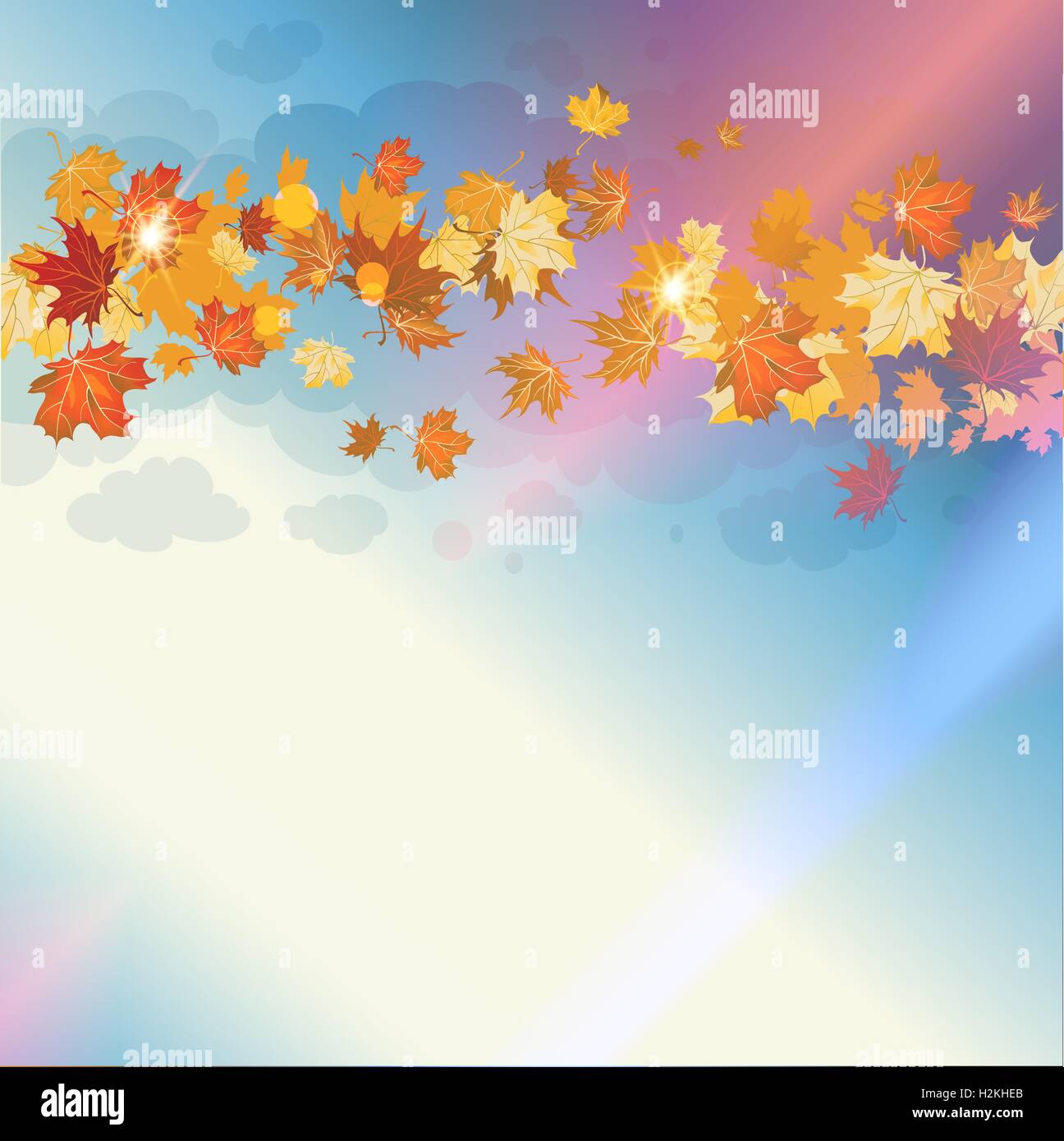 Beautiful vibrant sunset sky Stock Vector Images - Alamy