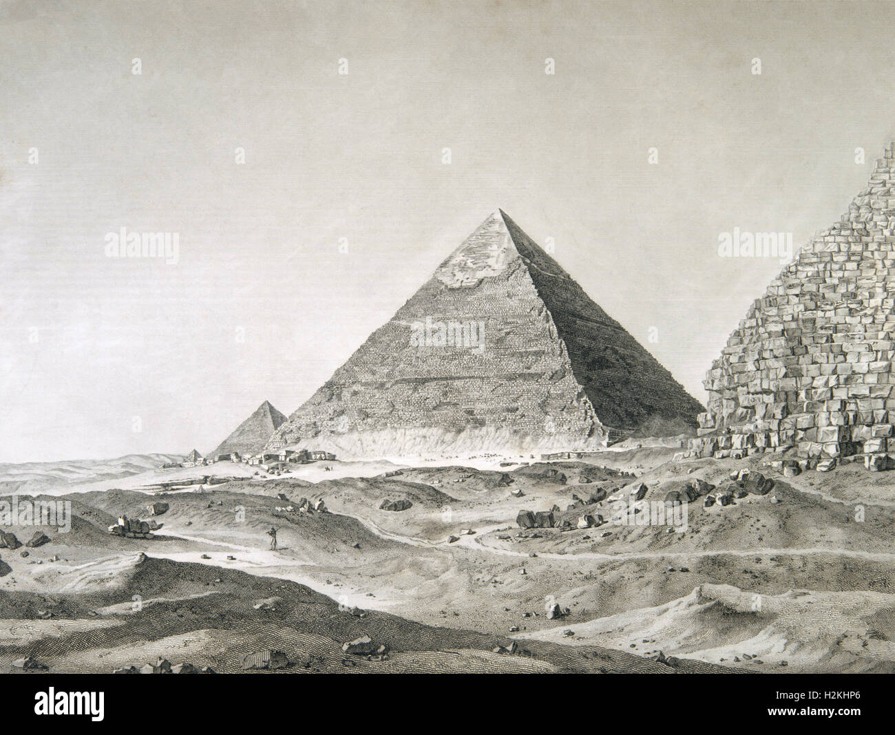 Egyptian pyramids black white hi-res stock photography and images - Alamy