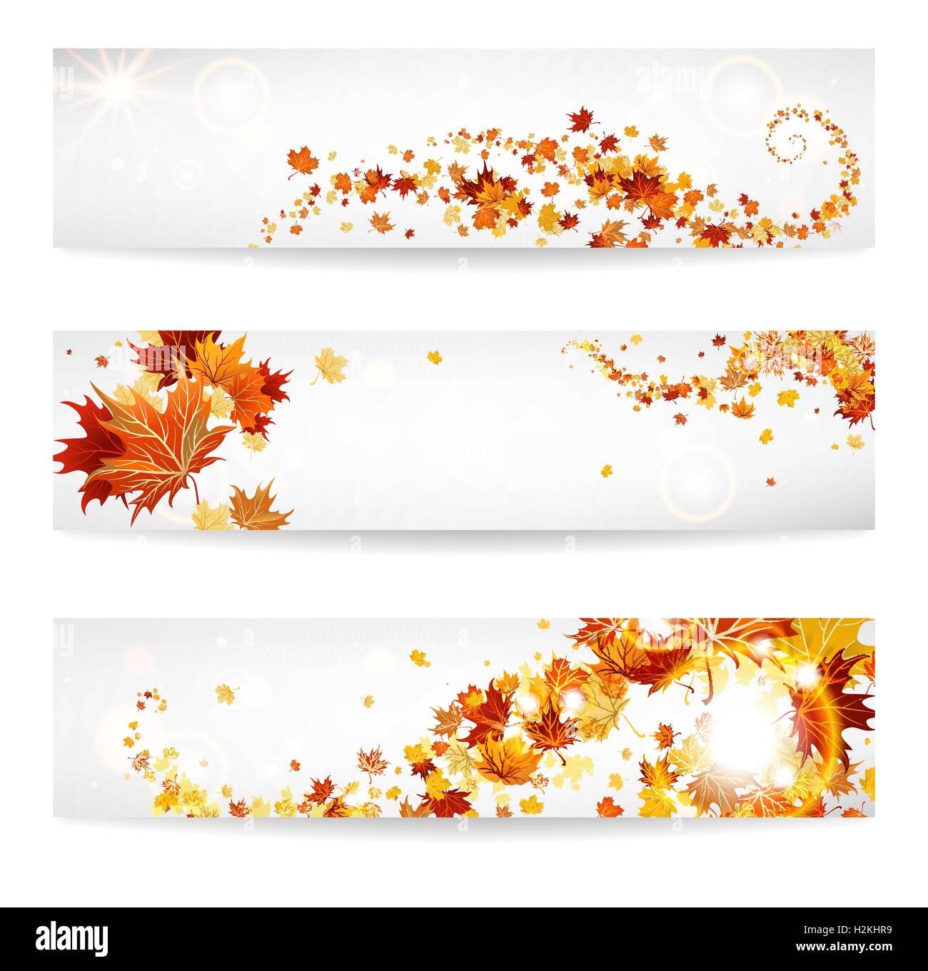 Fall banners Stock Vector Images - Alamy