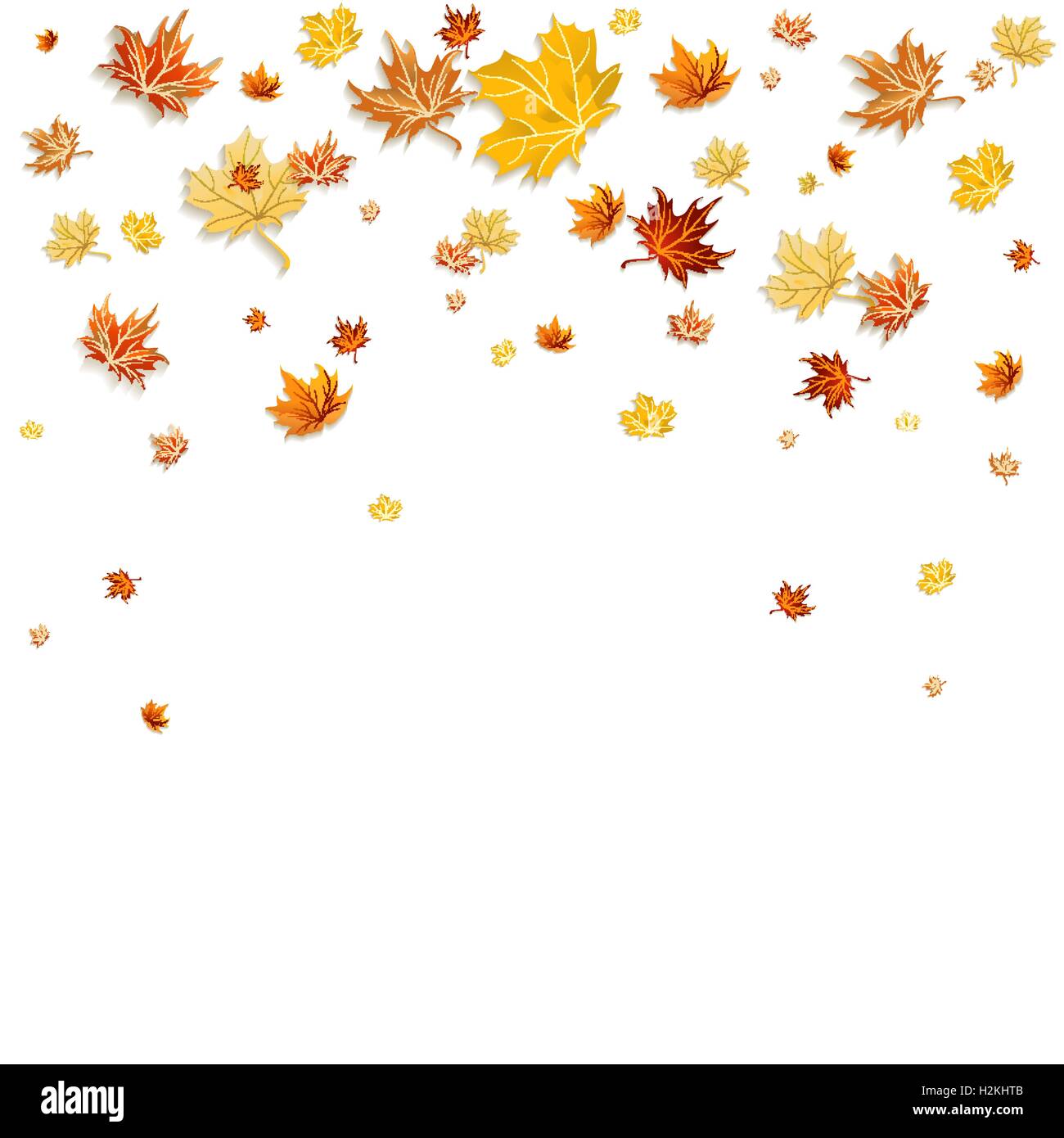Vibrant fall leaves background Stock Vector Images - Alamy