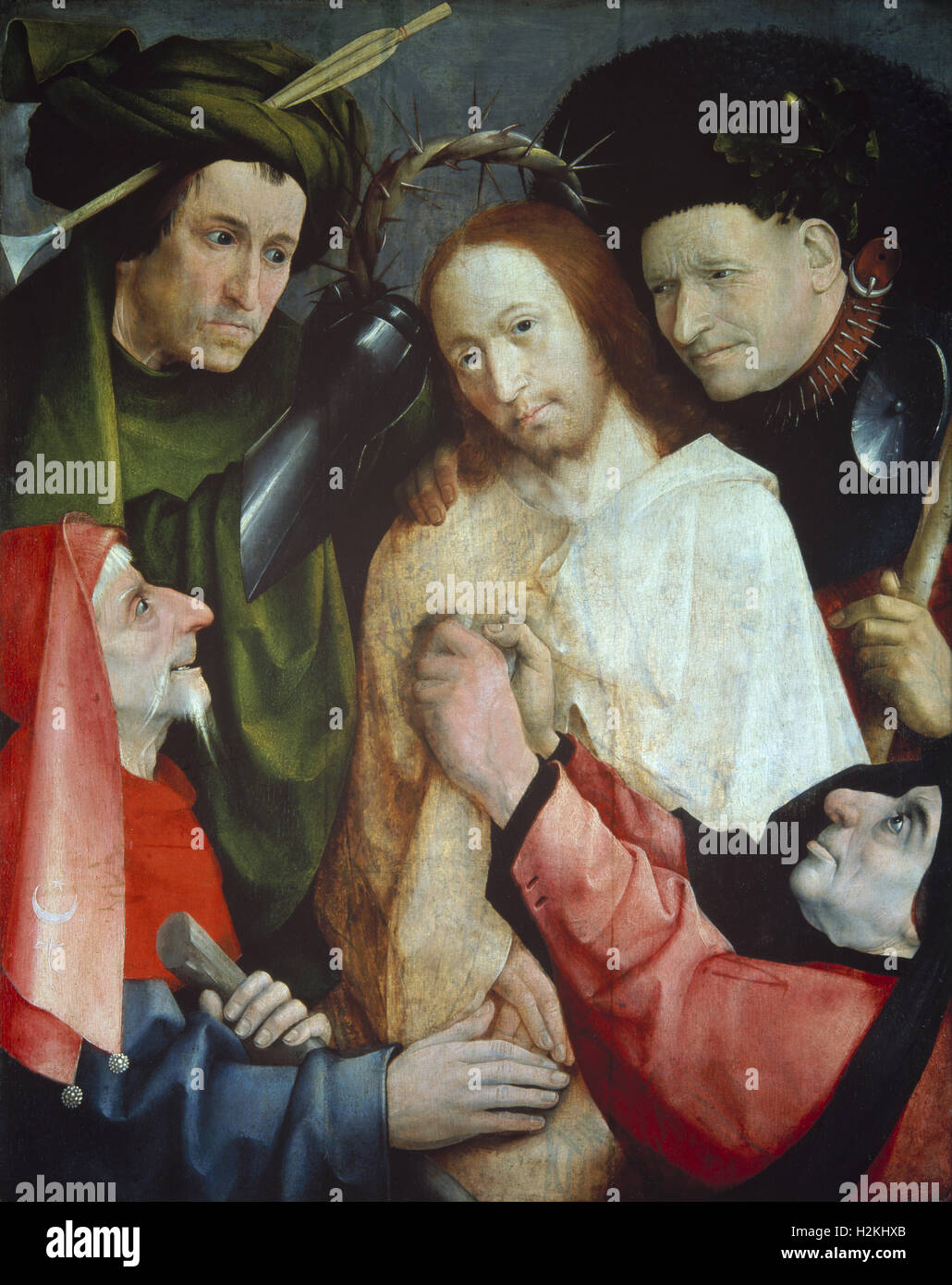 The derision of Christ - Hieronymus Bosch - 1490 Stock Photo - Alamy
