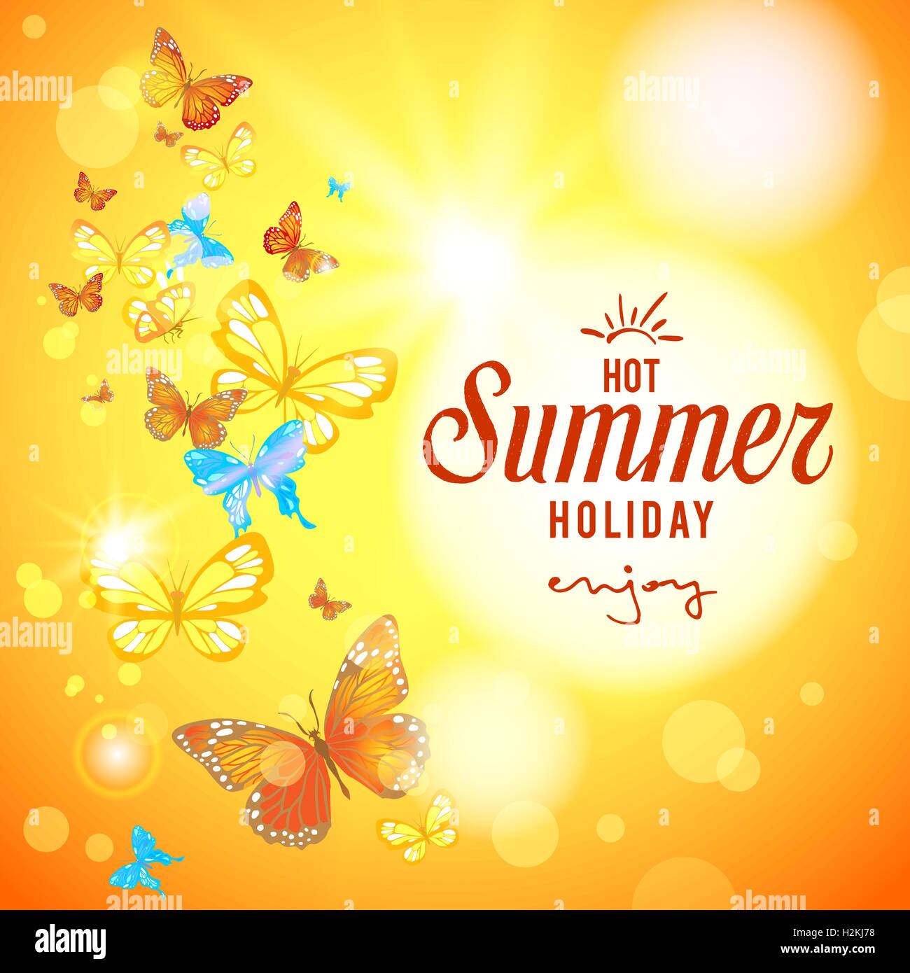Hot summer holiday Stock Vector Image & Art - Alamy