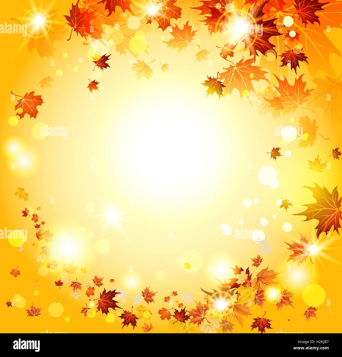 Orange autumn backdrop Stock Vector Image & Art - Alamy