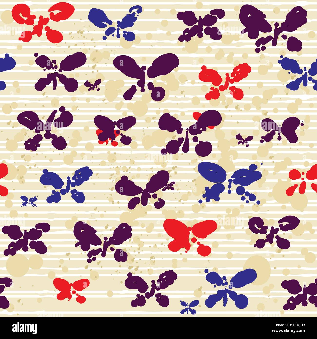 Seamless abstract butterfly pattern Stock Vector Image & Art - Alamy