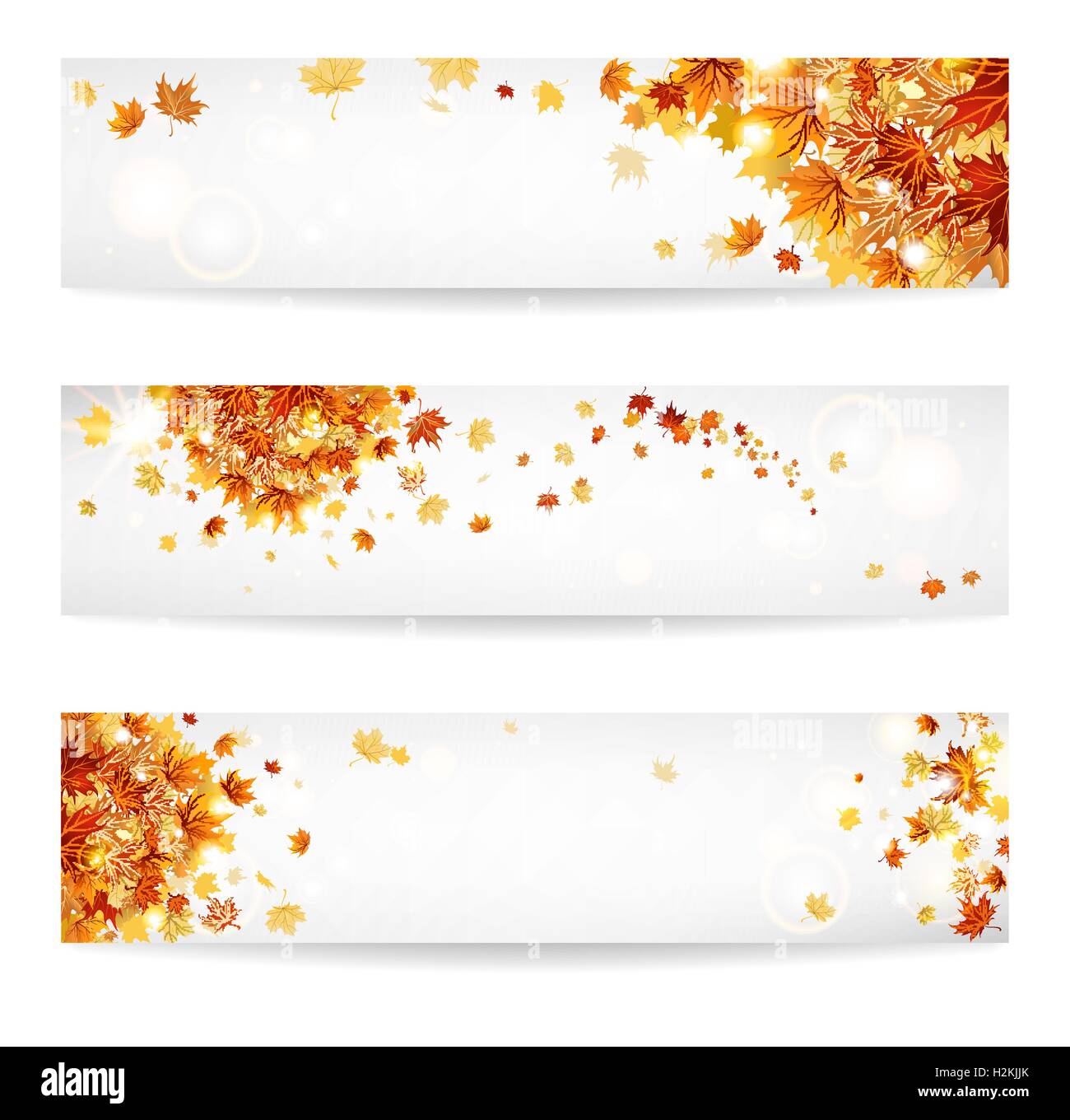 Set of autumn banners Stock Vector Image & Art - Alamy