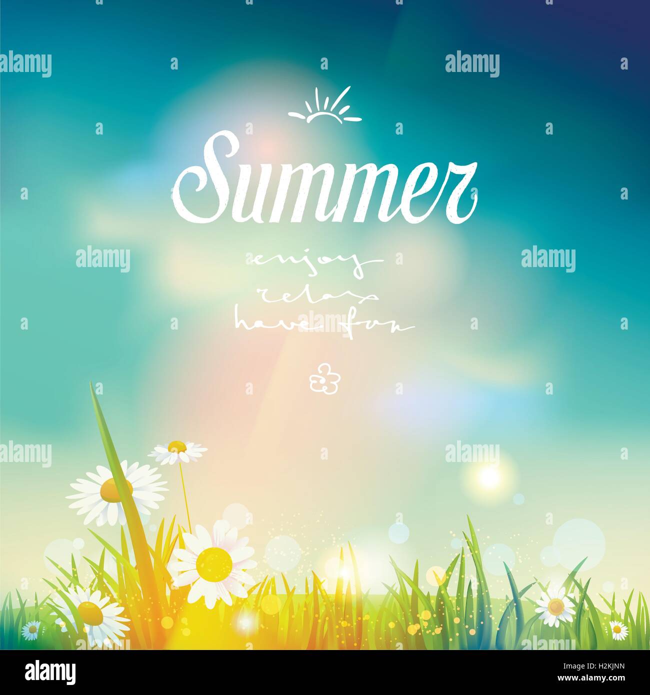 Summer sunrise or sunset background Stock Vector Image & Art - Alamy