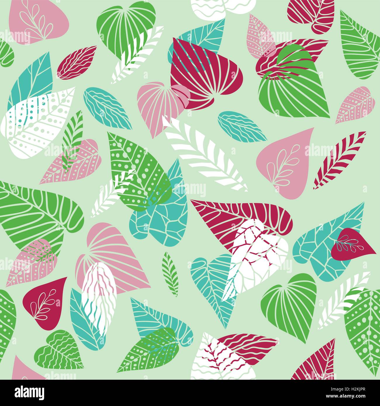 Vector seamless leaf background Stock Vector Image & Art - Alamy