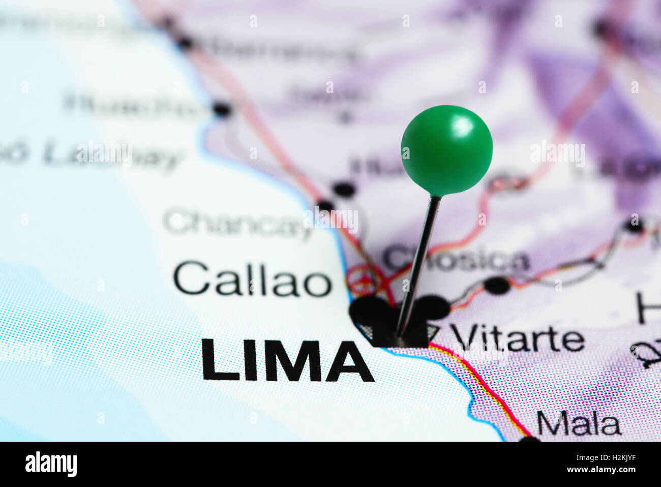 Map of lima peru hi-res stock photography and images - Alamy