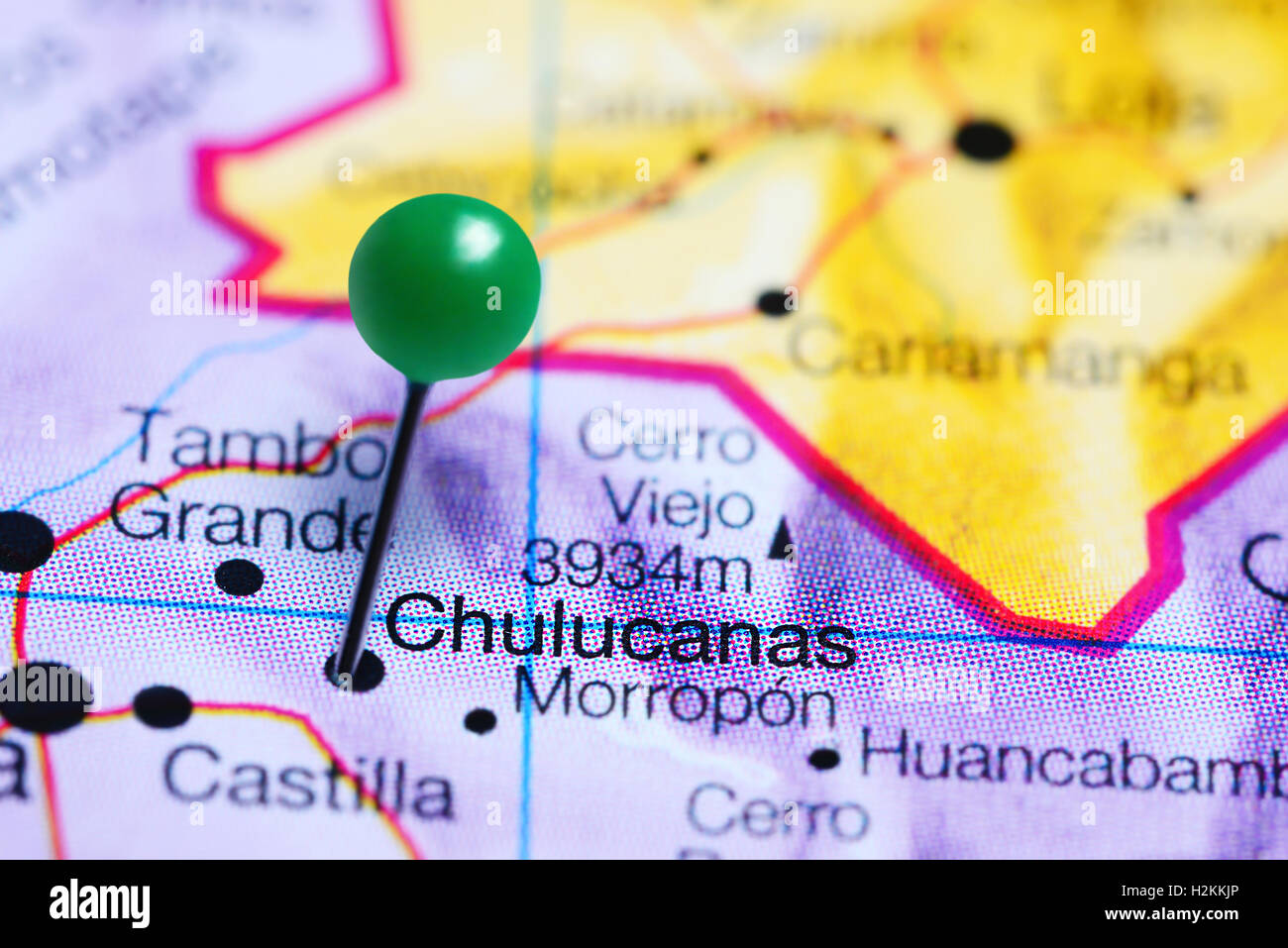 Chulucanas city map hi-res stock photography and images - Alamy