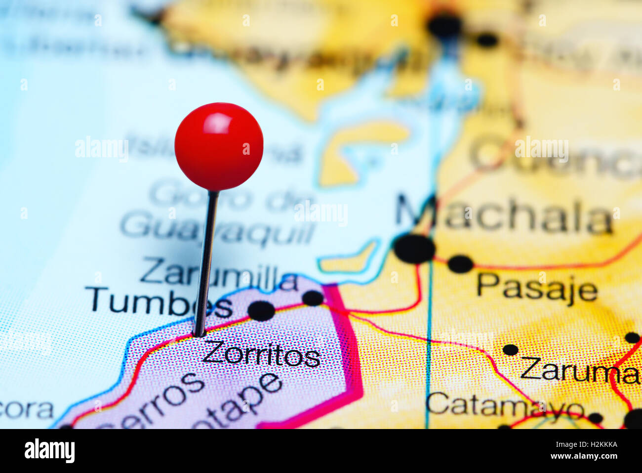 Pinned peru map hi-res stock photography and images - Alamy