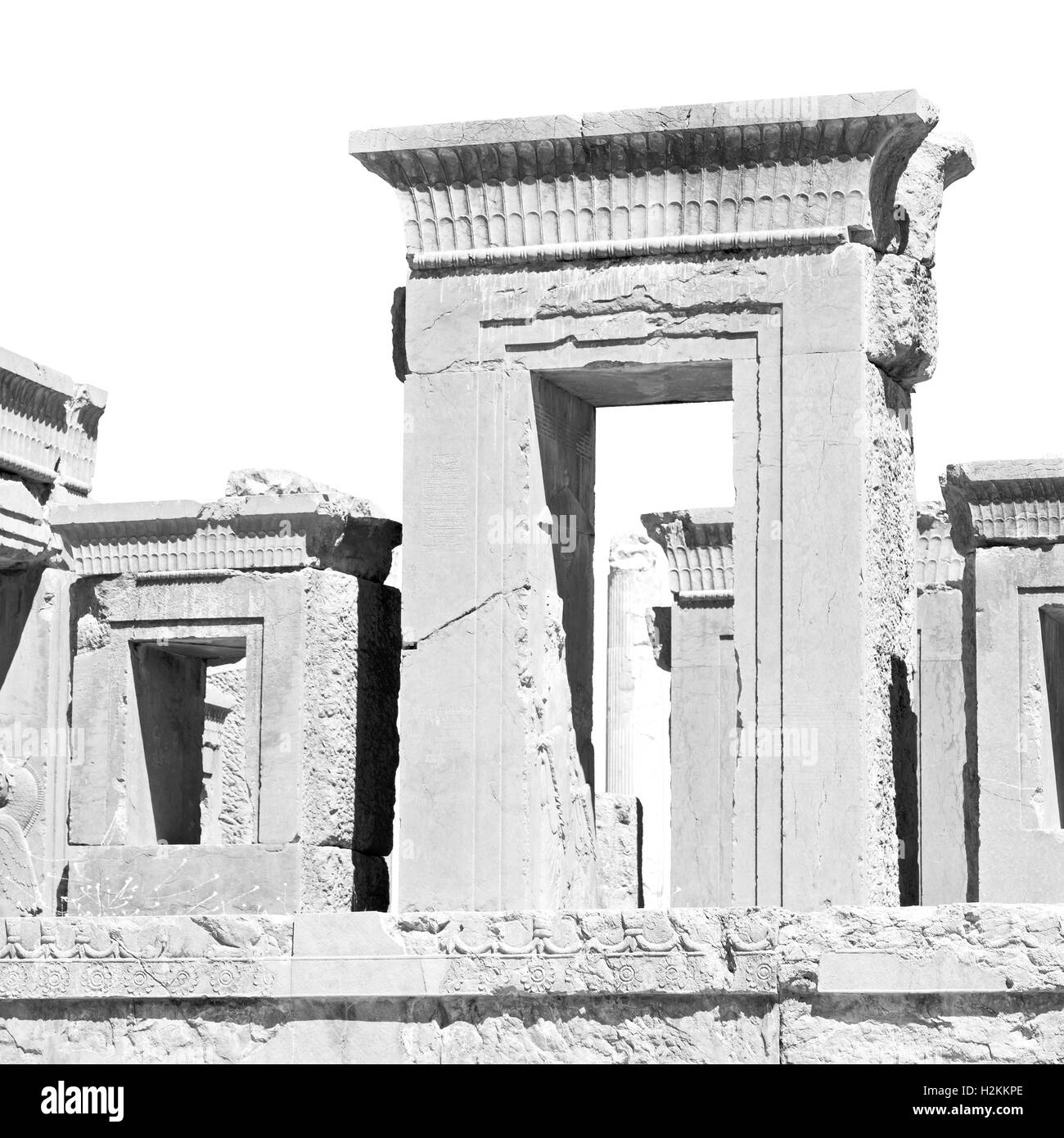 blur in iran persepolis the old ruins historical destination monuments ...