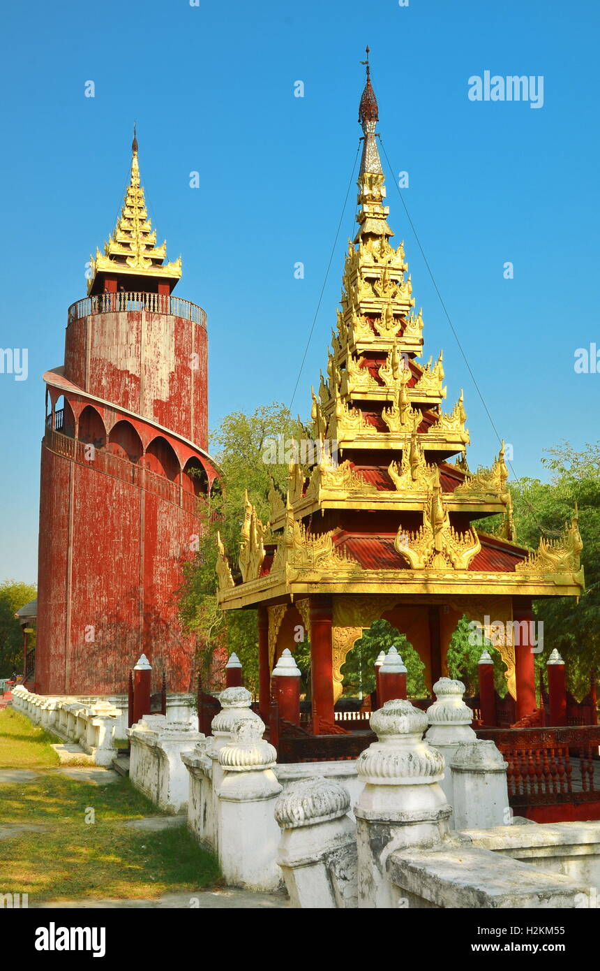 The Royal Palace of Mandalay in Myanmar Stock Photo - Alamy