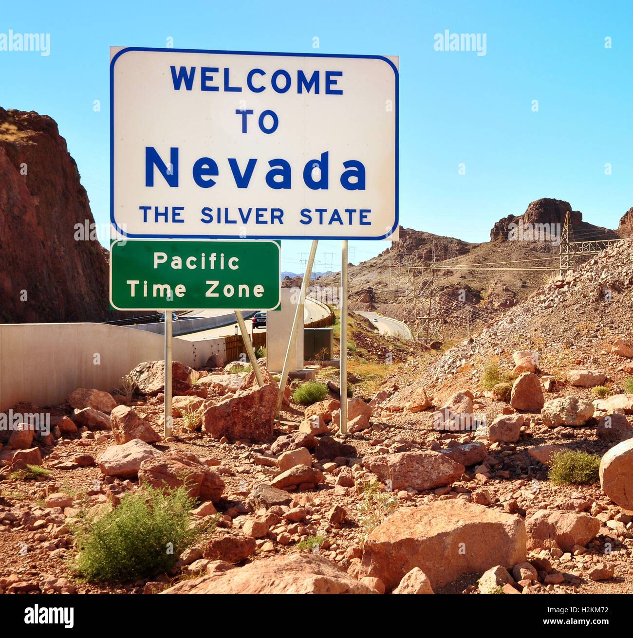 Welcome nevada state sign hi-res stock photography and images - Alamy