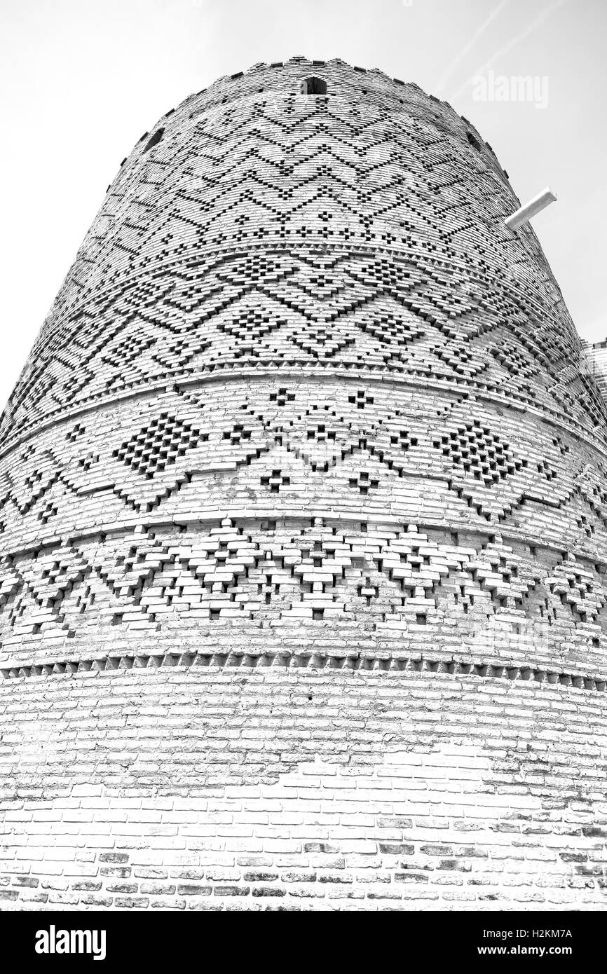 blur in iran shiraz the old castle city defensive architecture near a ...