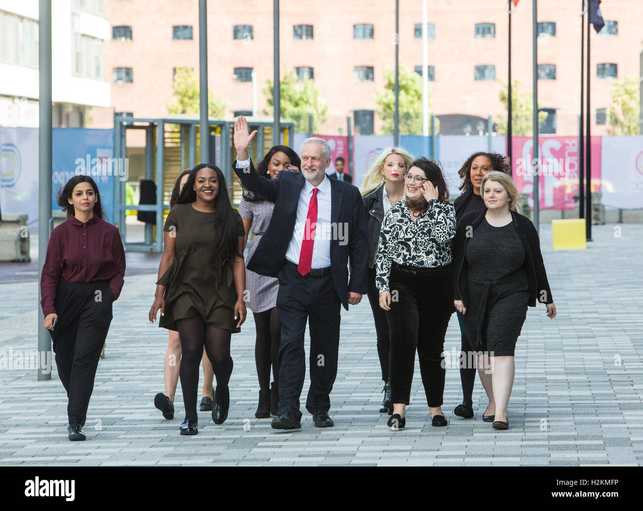 Labour leader,Jeremy Corbyn,arrives to deliver his keynote speech to ...