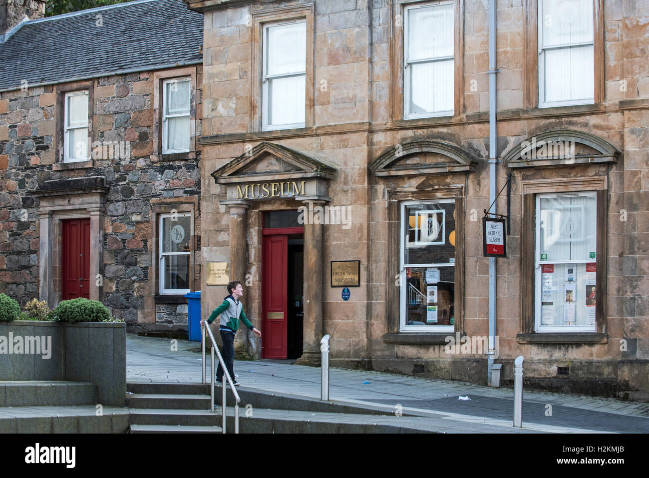 Entrance of the West Highland Museum in the High Street of Fort William ...