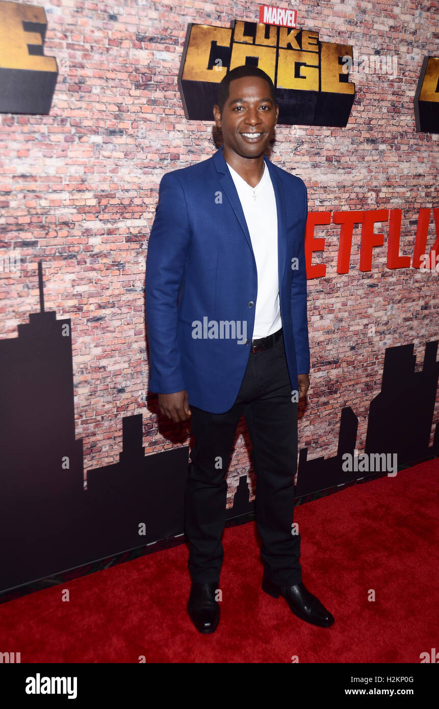 Harlem, New York, USA. 28th September, 2016. Royce Johnson attends the ...
