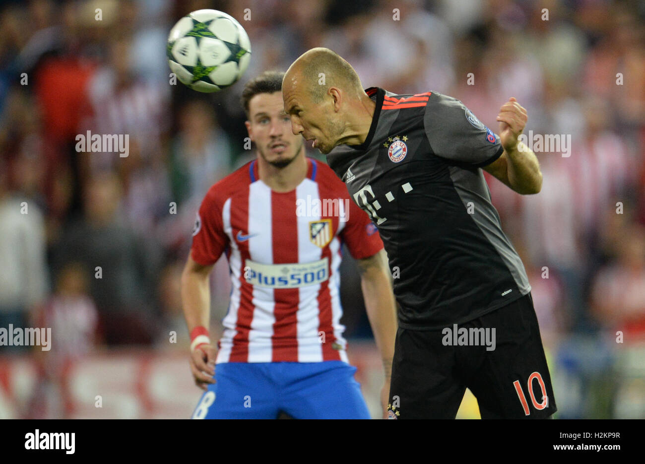 Madrid, Spain. 28th Sep, 2016. Munich's Arjen Robben in action during ...