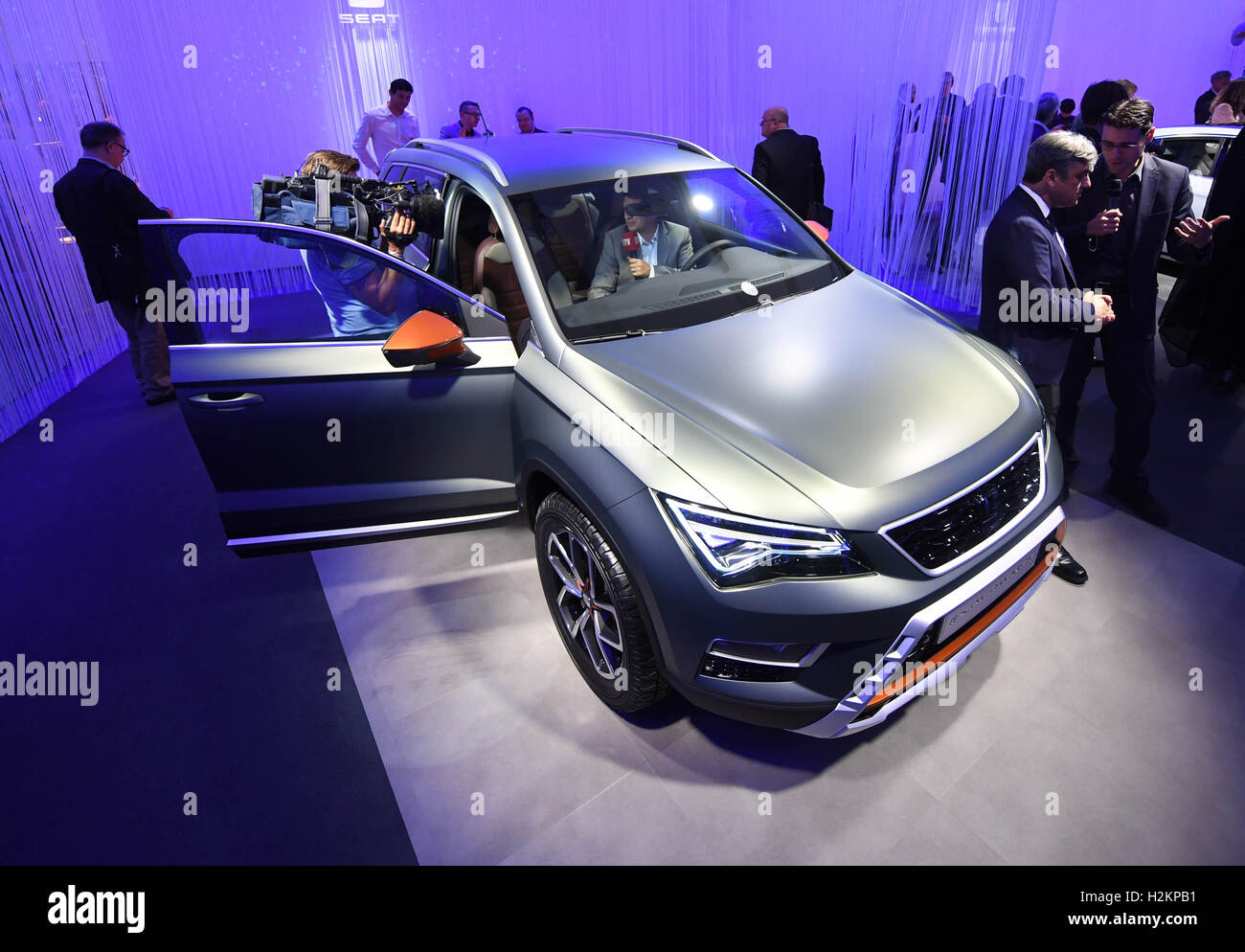 Paris, France. 28th Sep, 2016. The Seat xperience Atega being presented ...