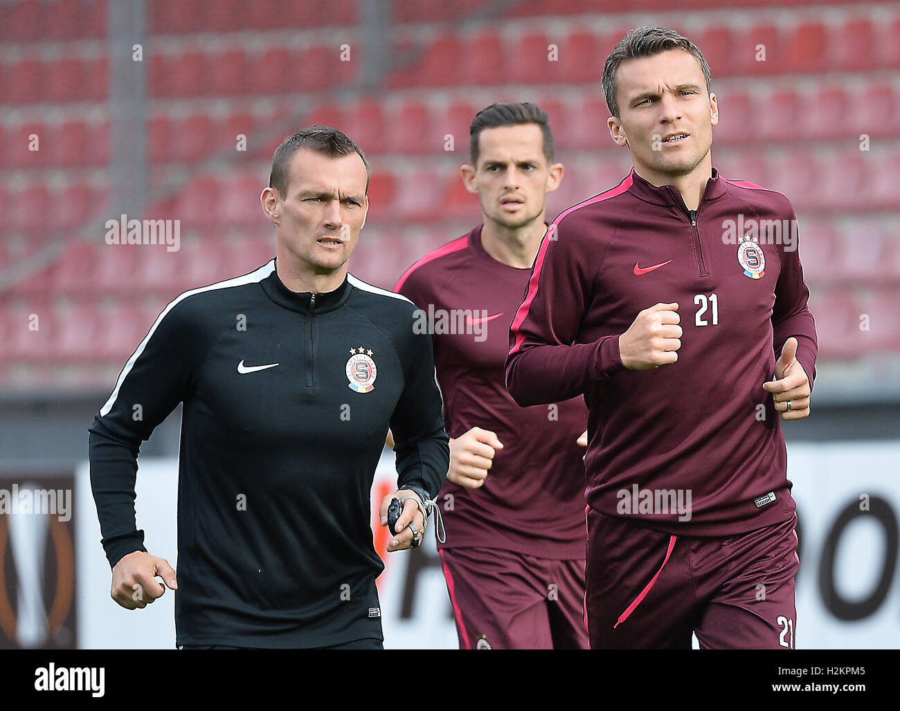 Prague, Czech Republic. 28th Sep, 2016. Fitness Coach Tomas Maly (L-R ...