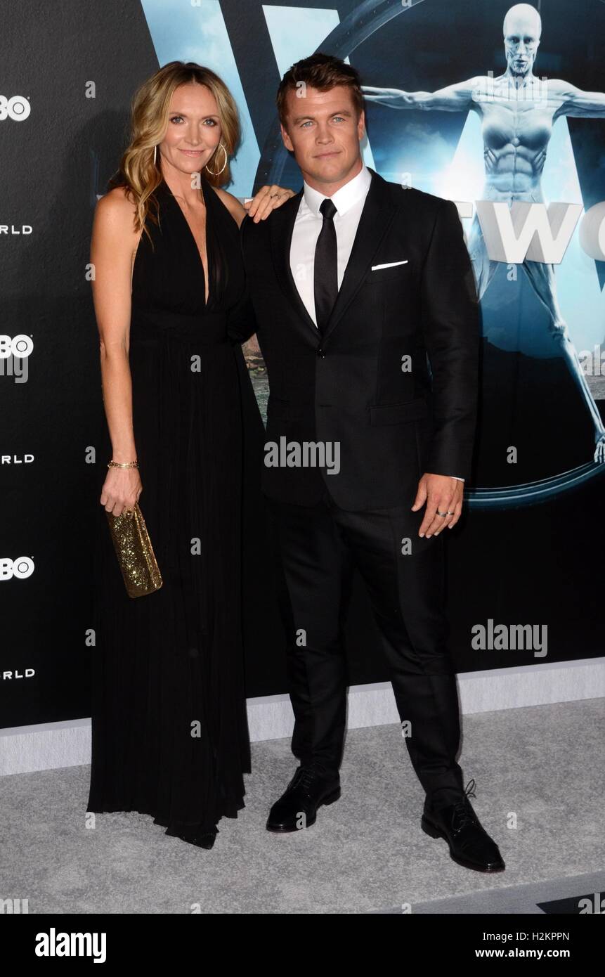 Los Angeles, CA, USA. 28th Sep, 2016. Samantha Hemsworth, Luke ...