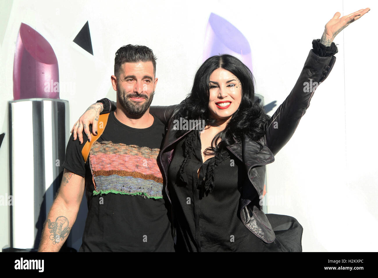 Madrid, Spain. 29th September, 2016. American tattoo artist Kat Von D ...