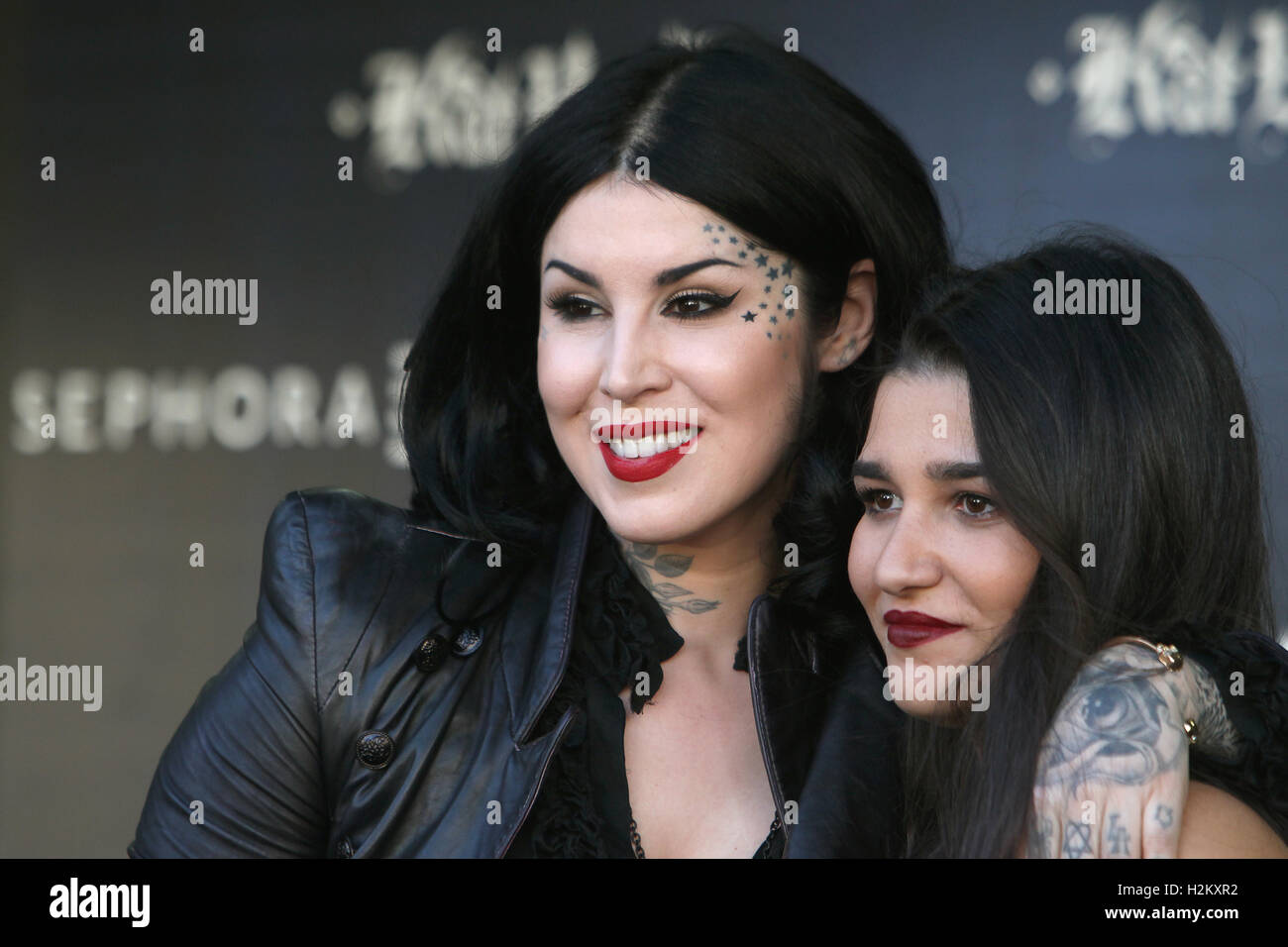 Madrid, Spain. 29th September, 2016. American tattoo artist Kat Von D ...