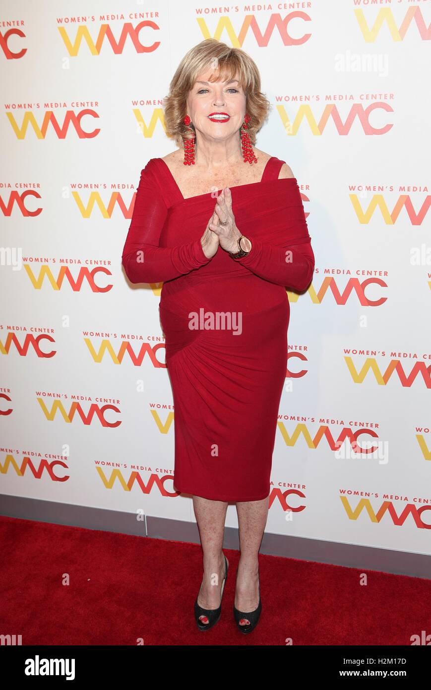 New York, USA. 29th September, 2016. Pat Mitchell at The Women's Media ...