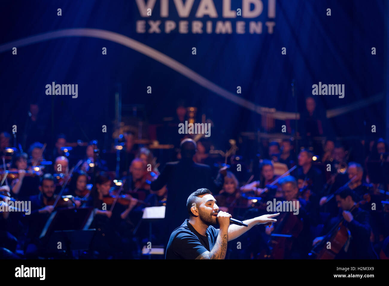 Cologne, Germany. 30th Sep, 2016. Rapper MoTrip performs at the ...