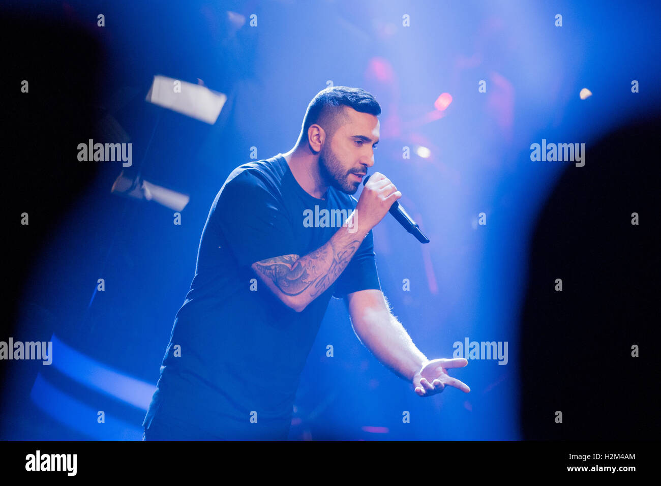 Cologne, Germany. 30th Sep, 2016. Rapper MoTrip performs at the ...