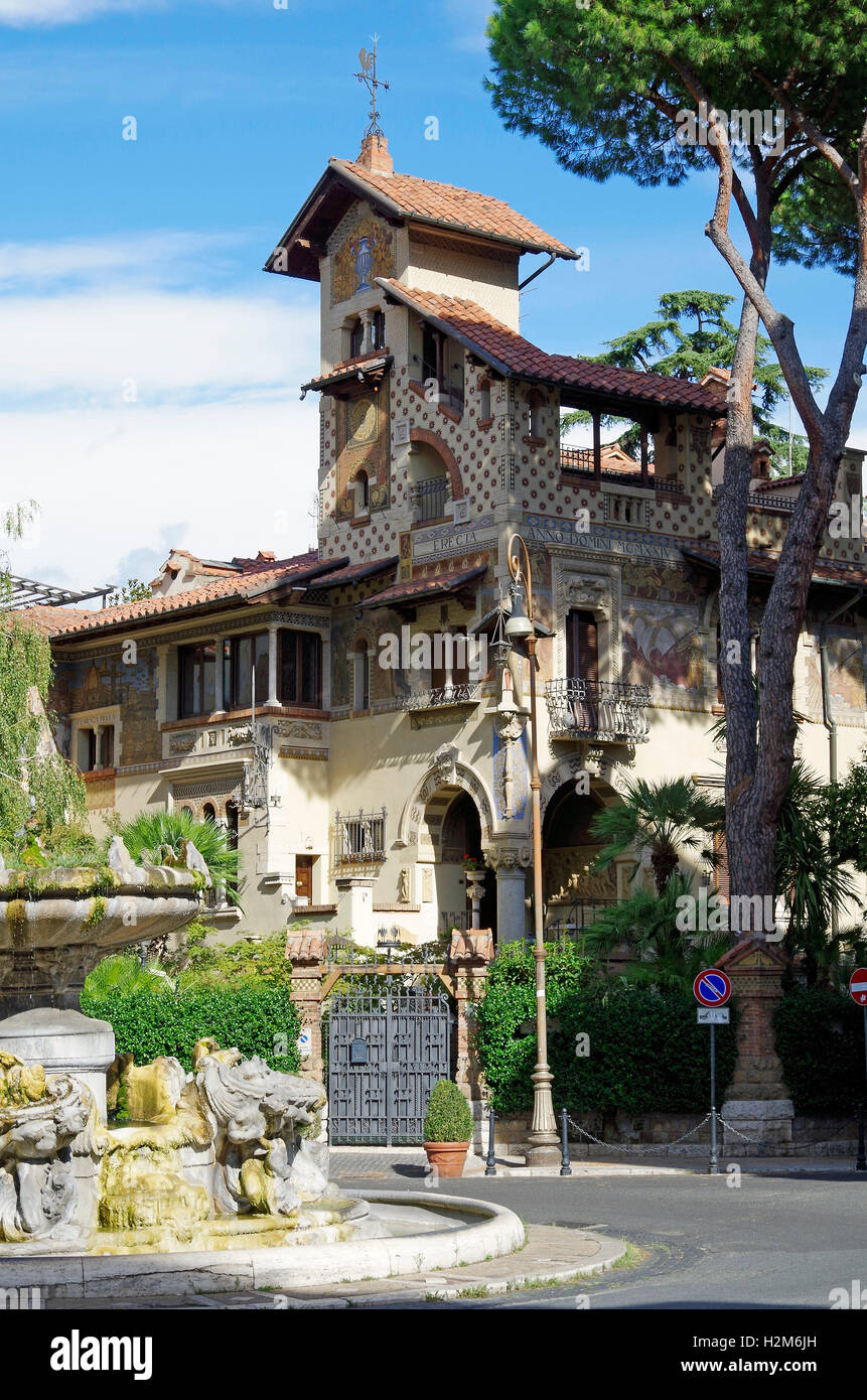 Rome, Italy, Quartier Coppedè around Piazza Mincio Stock Photo - Alamy