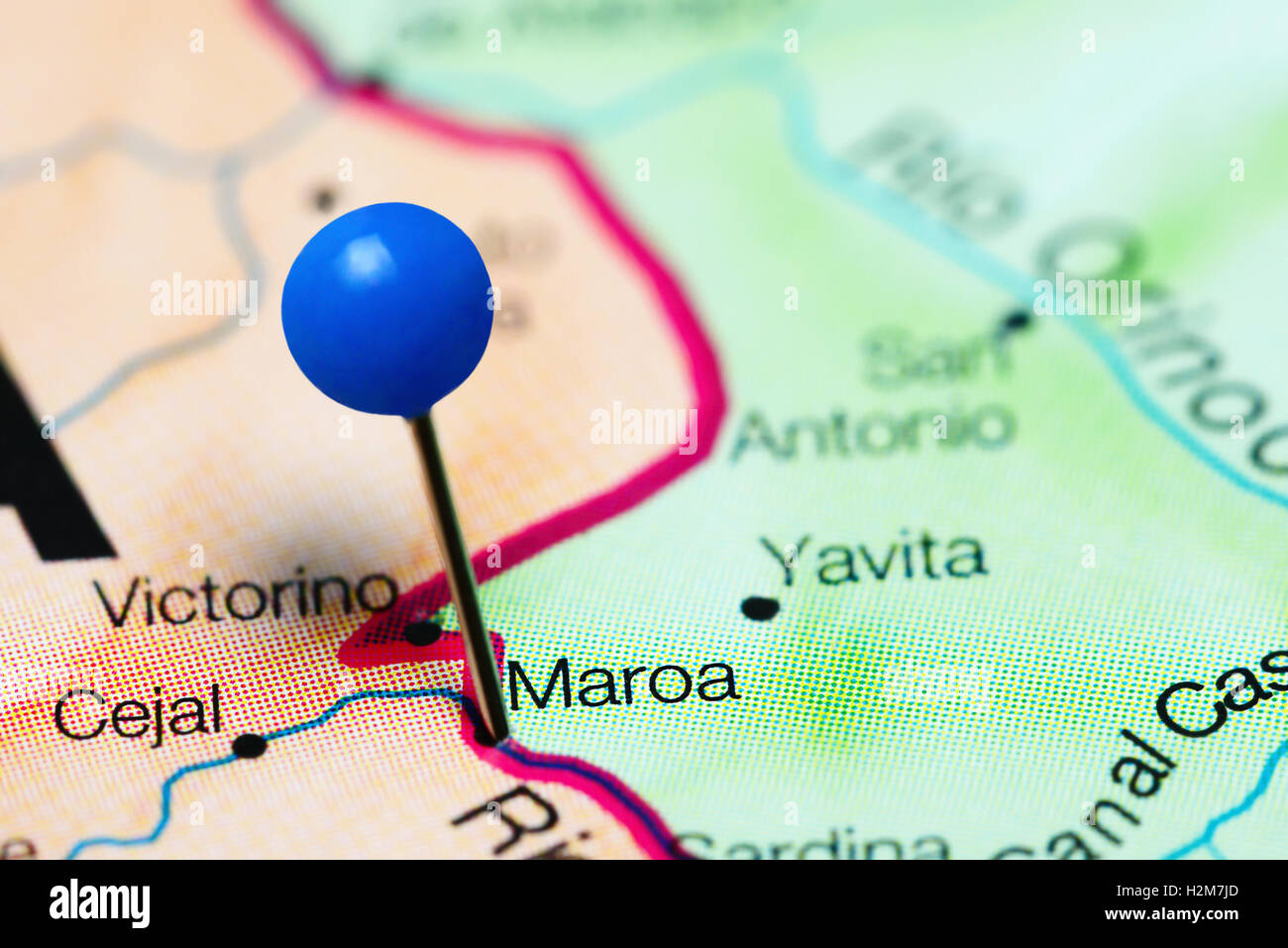 Pinned venezuela map hi-res stock photography and images - Alamy