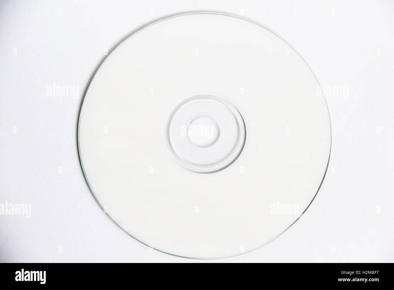 Clean CD compact disc mock up isolated on white Stock Photo - Alamy