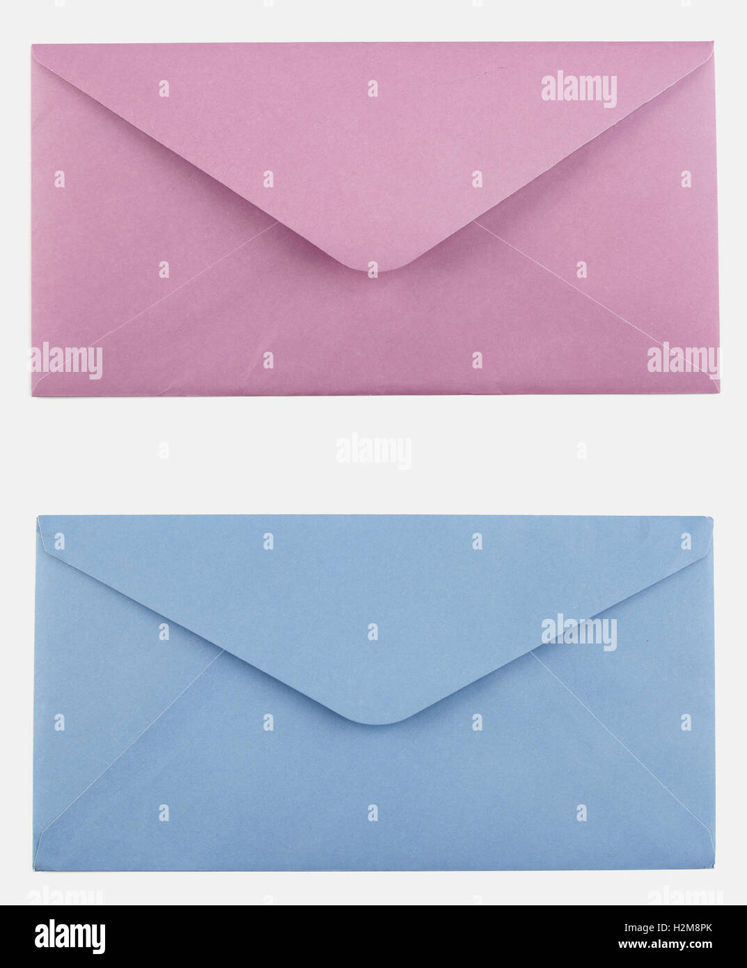 Two envelopes isolated on plain background Stock Photo - Alamy