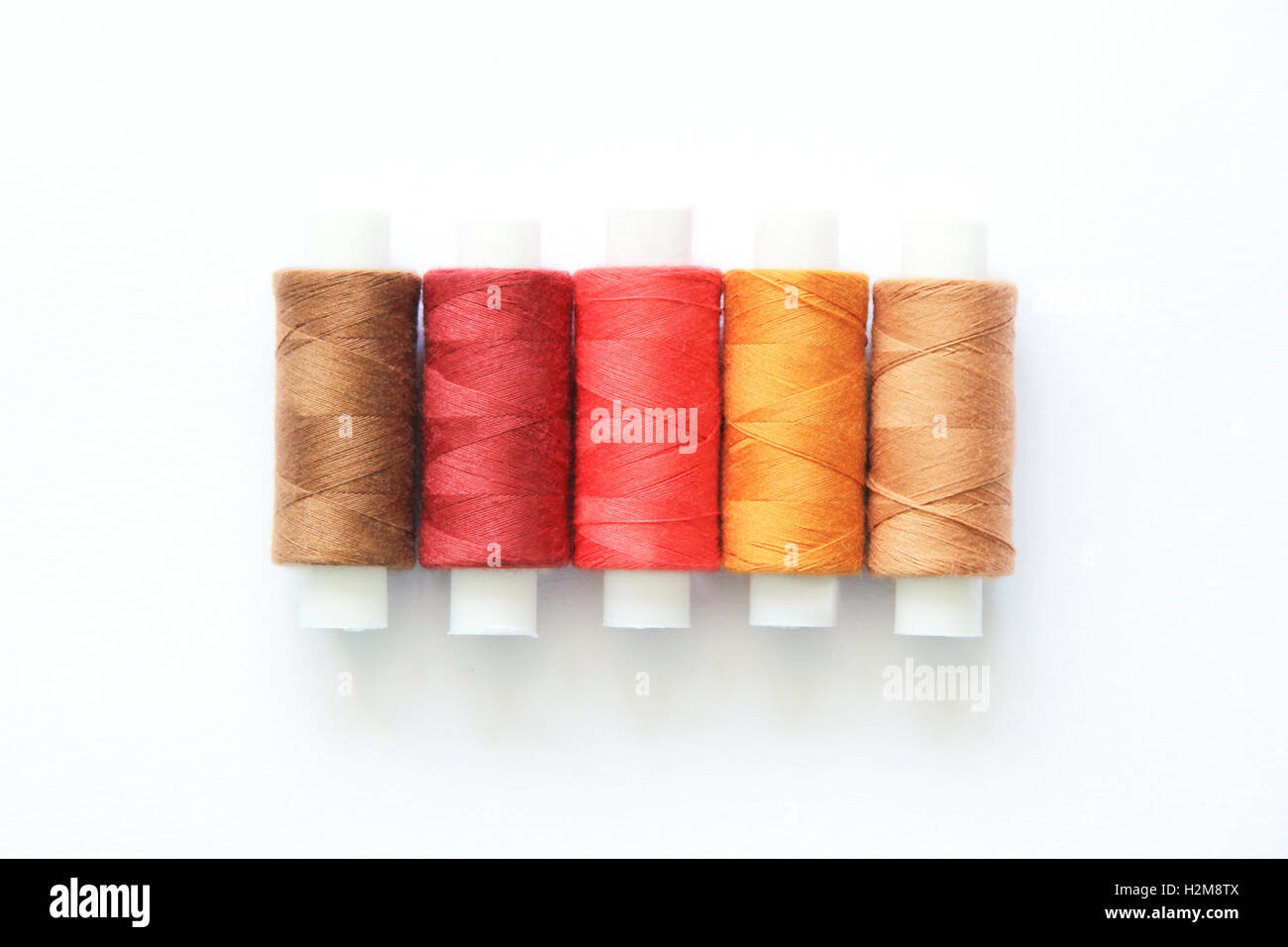 Sewing threads of different colors in beautiful pattern Stock Photo - Alamy