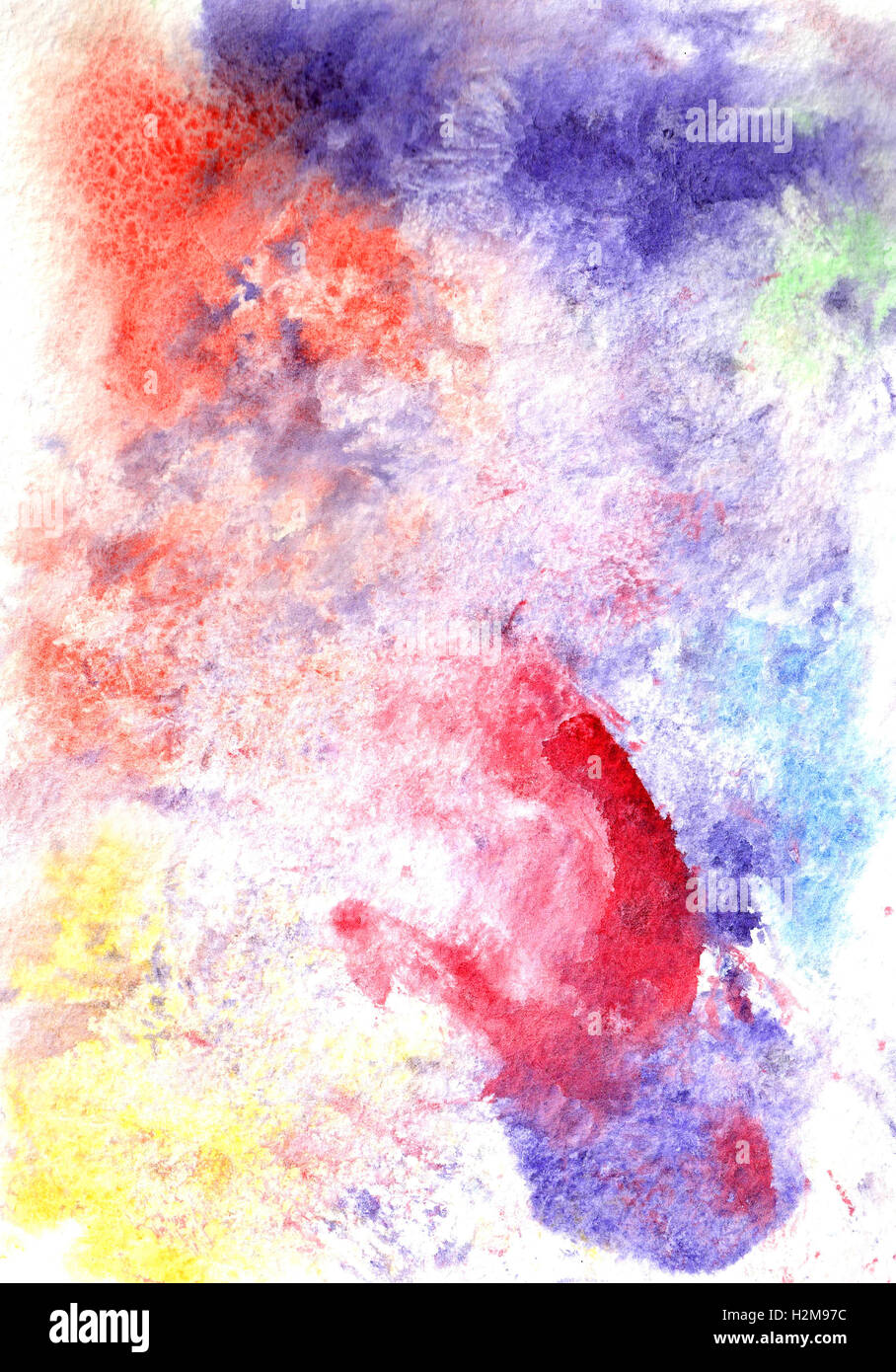 Bright watercolor abstract background with different shades of colors ...
