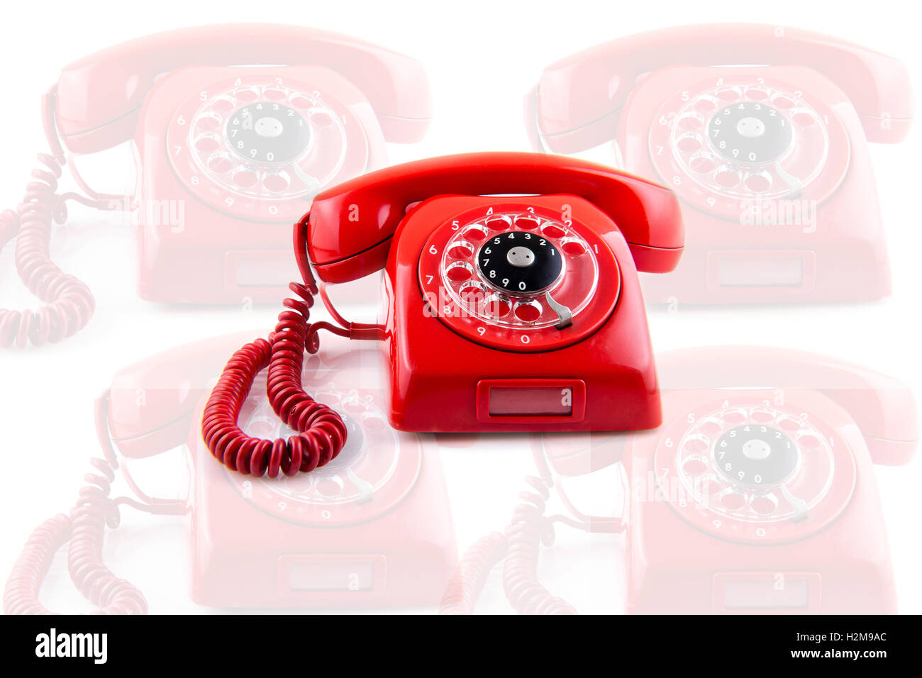 old telephone. Collage Stock Photo - Alamy