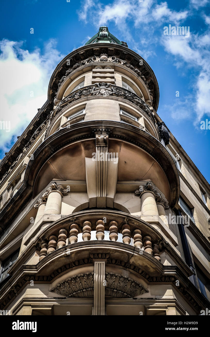 Corner of building in Newcastle, UK Stock Photo - Alamy