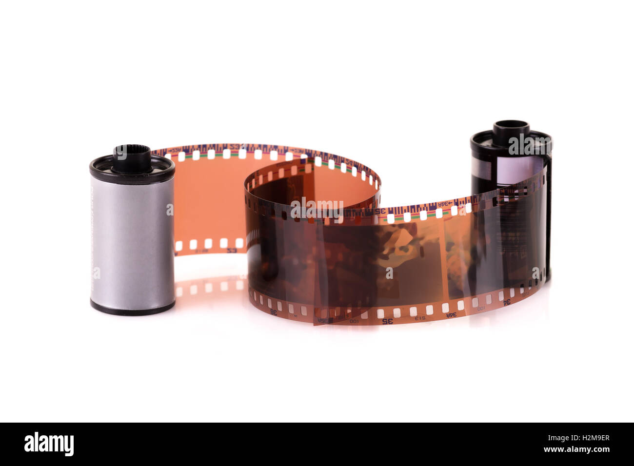 Close up image of an old 35 mm negative film strip Stock Photo - Alamy