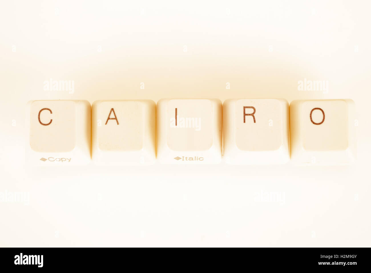 Cairo word written with computer buttons Stock Photo - Alamy
