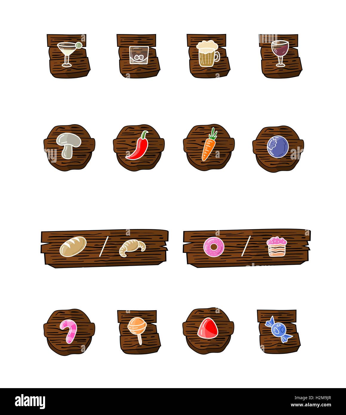 Great designed cartoon food vectors Stock Vector Image & Art - Alamy