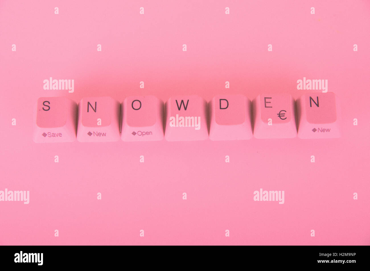 Snowden word written with computer buttons Stock Photo - Alamy