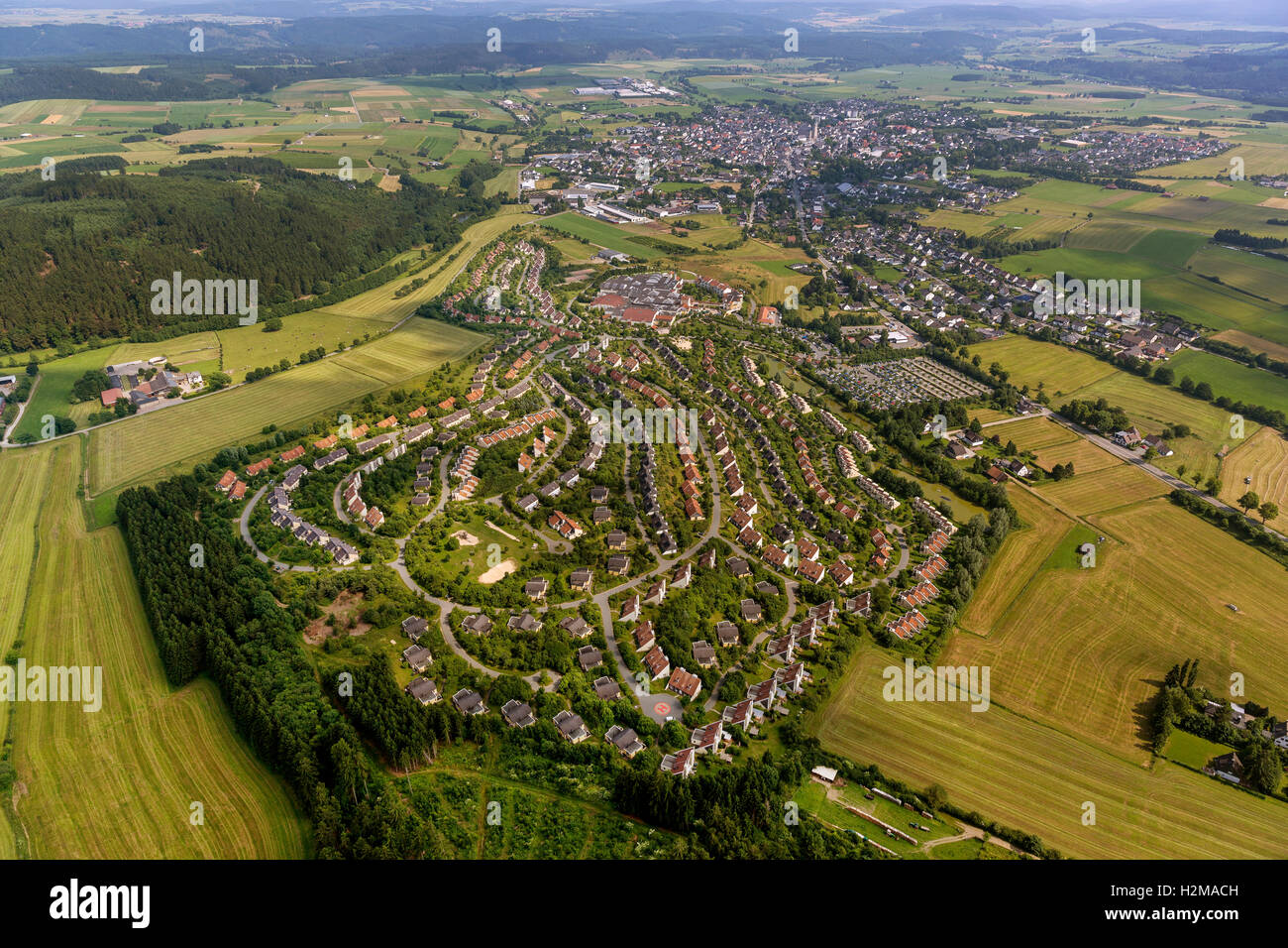 Aerial picture of medebach hi-res stock photography and images - Alamy