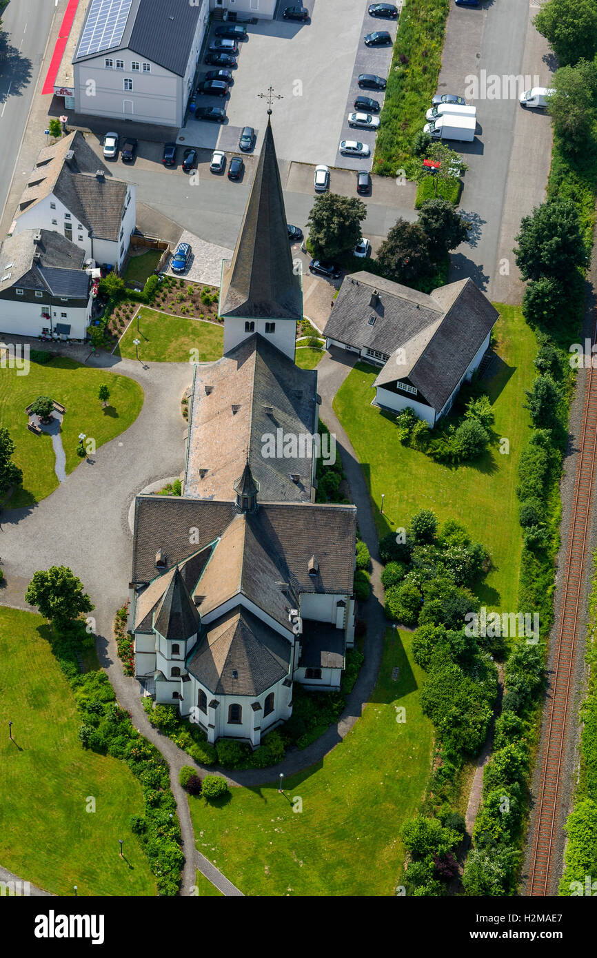 Aerial picture, St. Martin Bigge, aerial picture of Olsberg, Sauerland ...